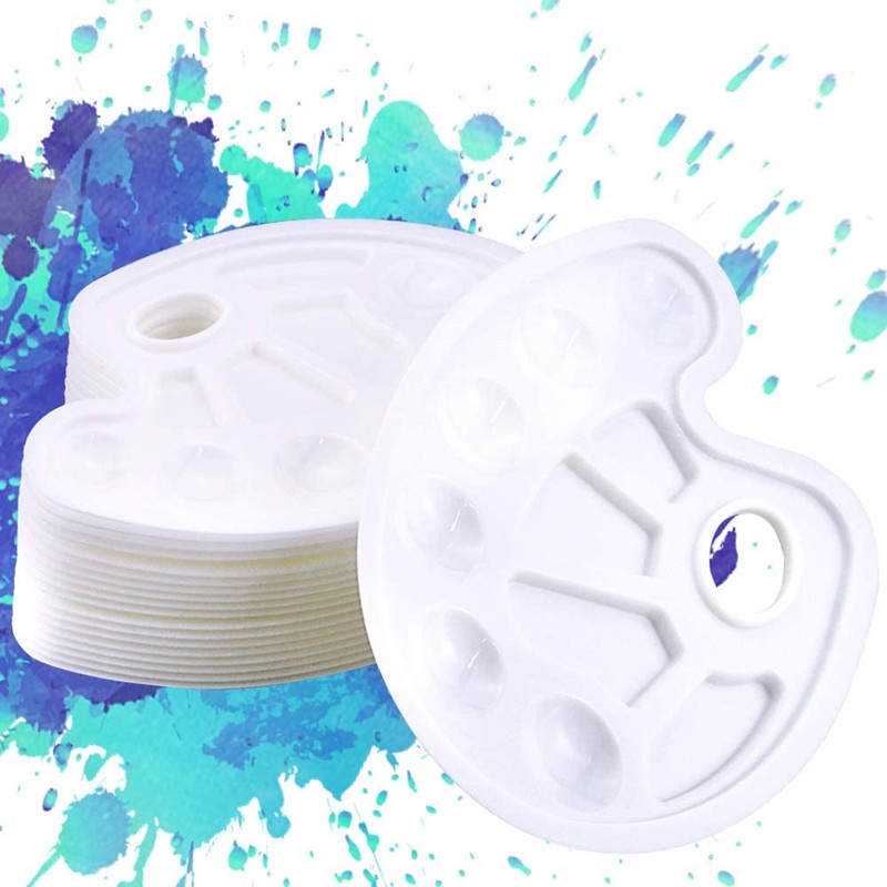 10 Wells Plastic Paint Palettes for Painting Art Supplies | Shopee ...