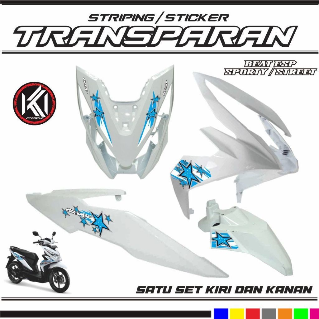 TRANSFER STICKER STRIPING VARIATIONS/MOTORCYCLE TRANS BEAT ESP LIST ...