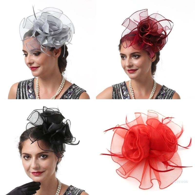 Crazy Teaparty Fascinator Hat Hairclip Women Exaggerated Derby Hat Role ...
