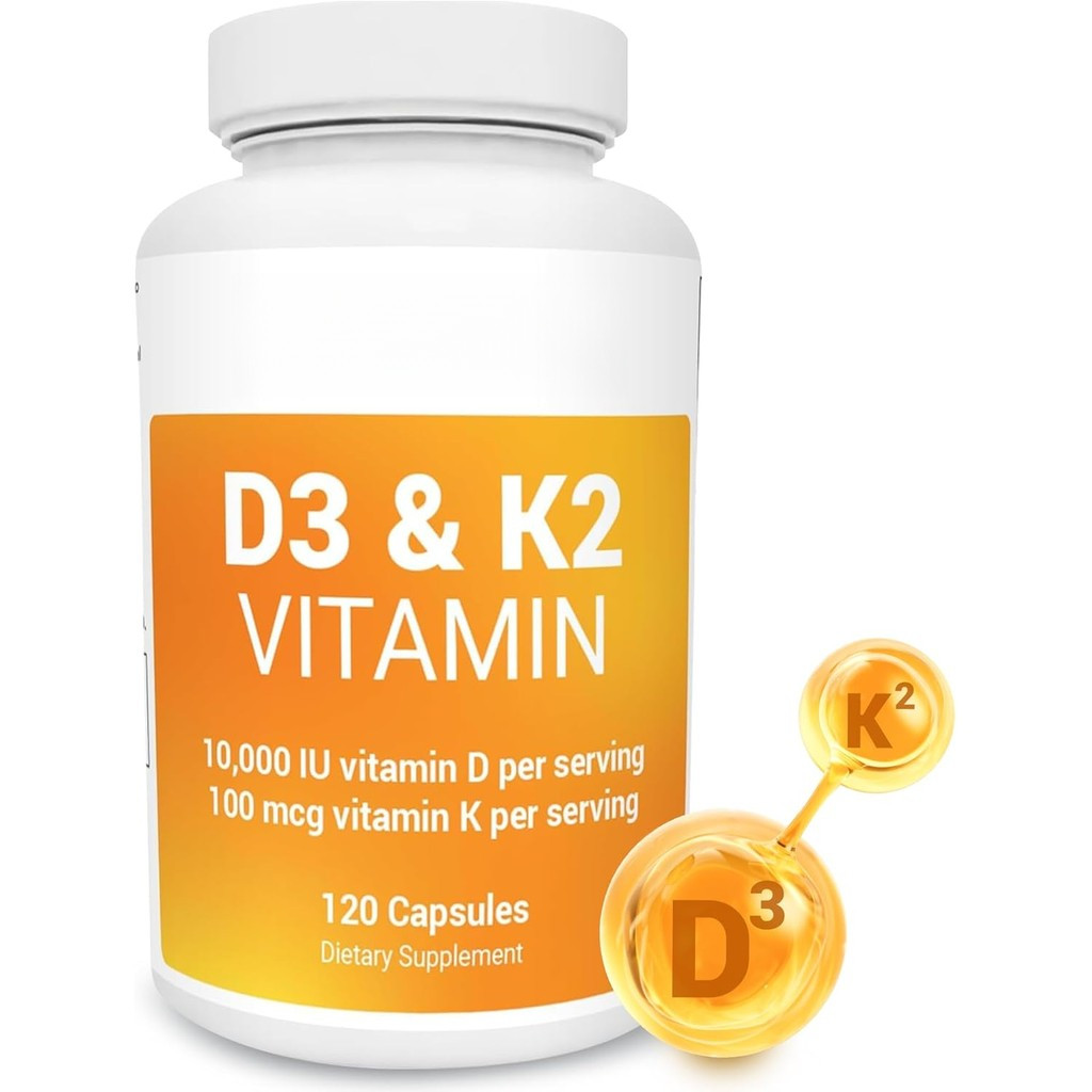 Dr. Berg Vitamin D3 K2 w/MCT Powder - Includes 10,000 IU of Vitamin D3 ...