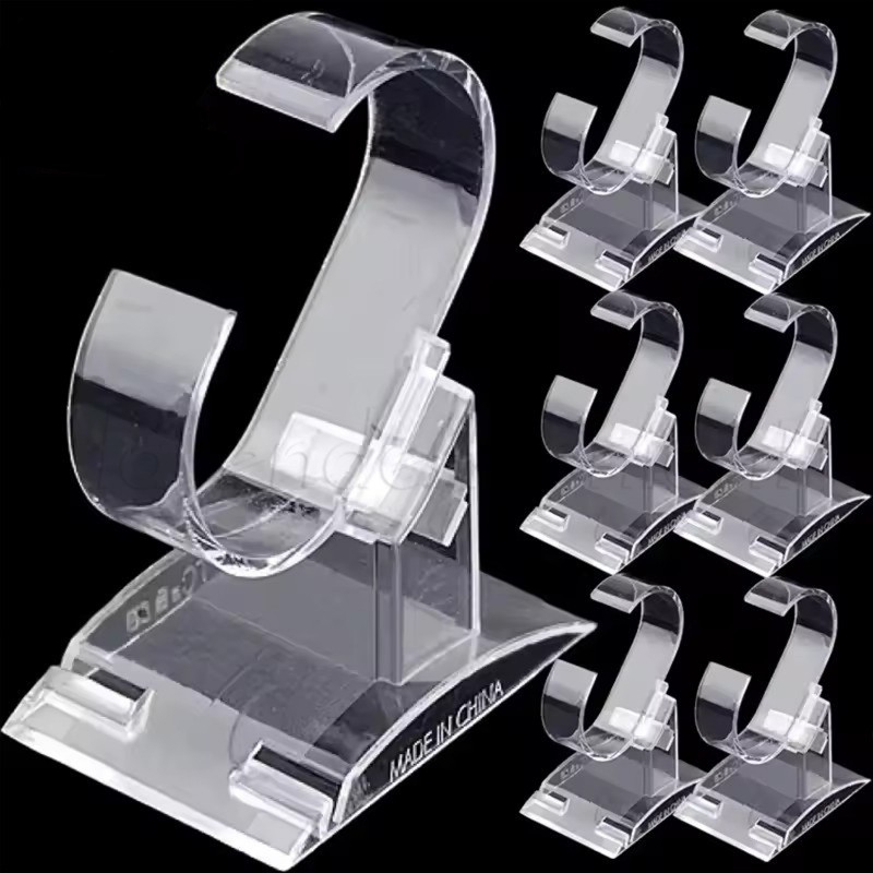 5Pcs Clear Plastic Watch Display Holder - For Jewelry Bangle Cuff ...