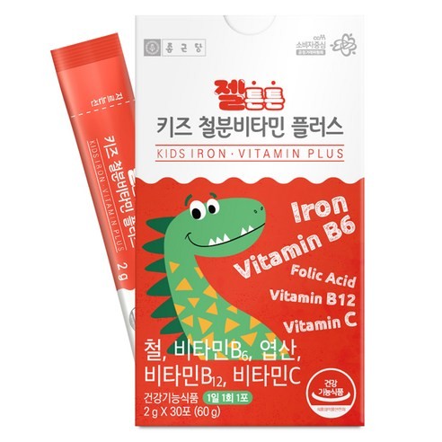 Chong Kun Dang Geltonton Kids Iron Vitamin Plus 30p, 60g, 1ea | Shopee Singapore