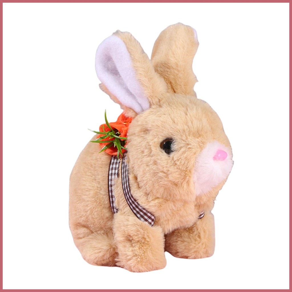 Realistic Interactive Bunny Toy Interactive Stuffed Bunny Plush Figure ...
