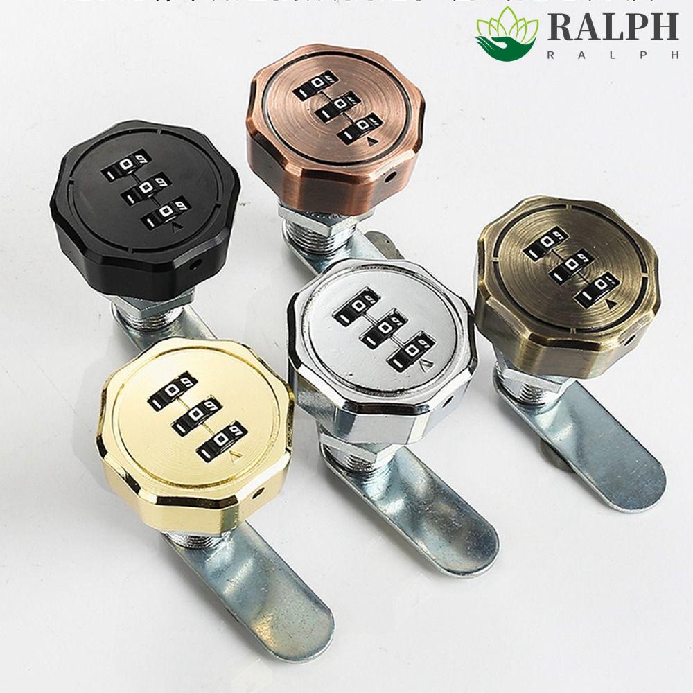 RALPH 3 Digital Code Combination Lock, Black/Silver Anti-theft Mailbox ...