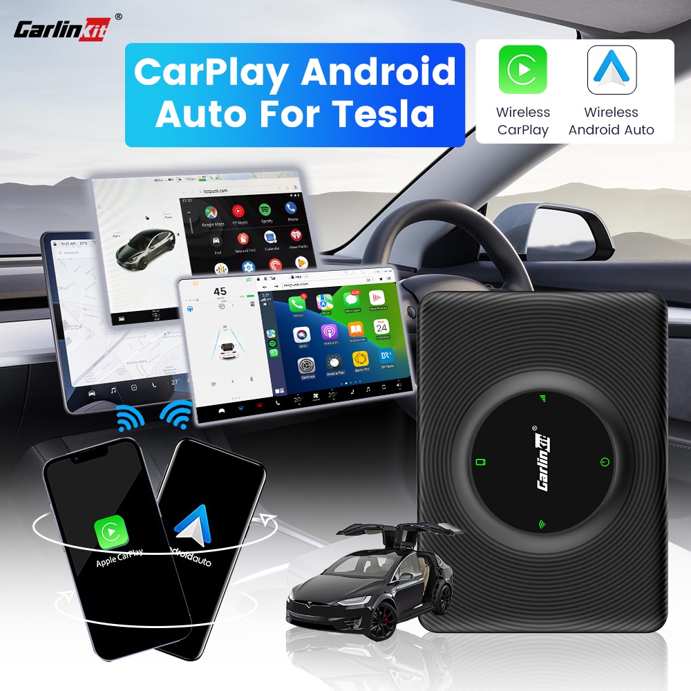 CarlinKit 5.0 for Tesla Upgrade Universal CarPlay Wireless Android Auto ...
