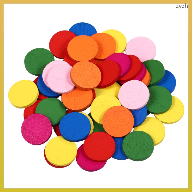 Tokens for Children Drink Chips Kids Toys Round Wood Disc | Shopee ...