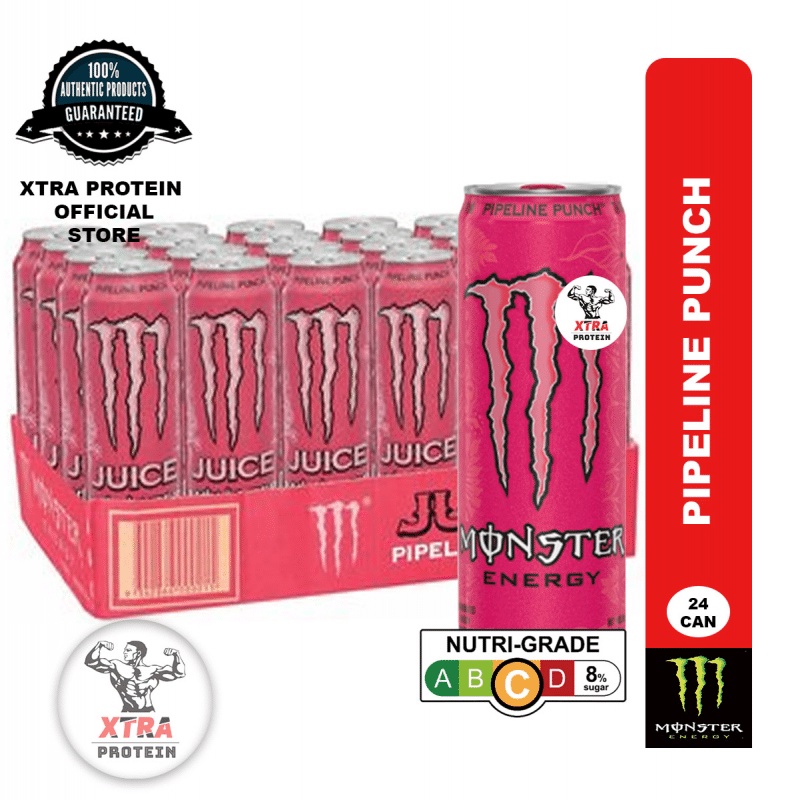 Monster Energy Drink Pipeline Punch (355ml) 24 Pack | Shopee Singapore