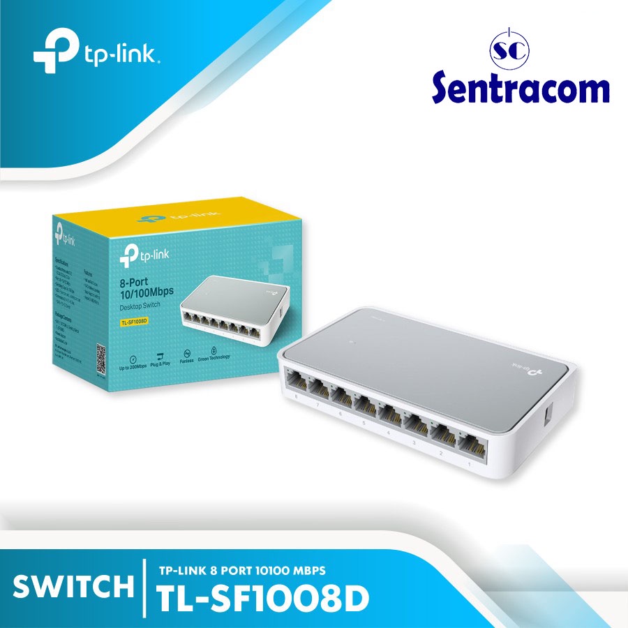 Tp-link TL-SF1008D: TPLink 8port 10/100Mbps Desktop Switch Hub | Shopee ...