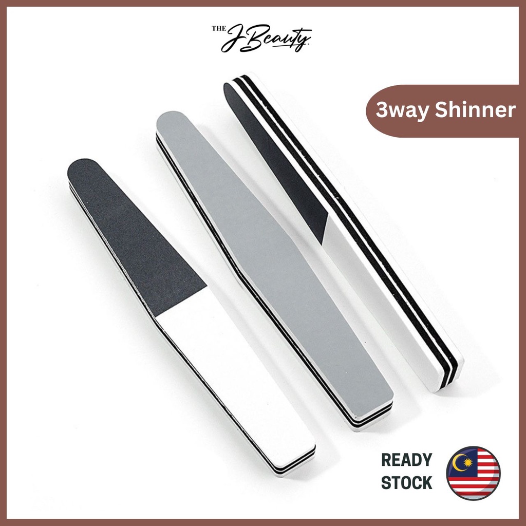 1PC 3way Nail Buffer Polishing File Buffing Shiner Shinning Buffer Nail ...