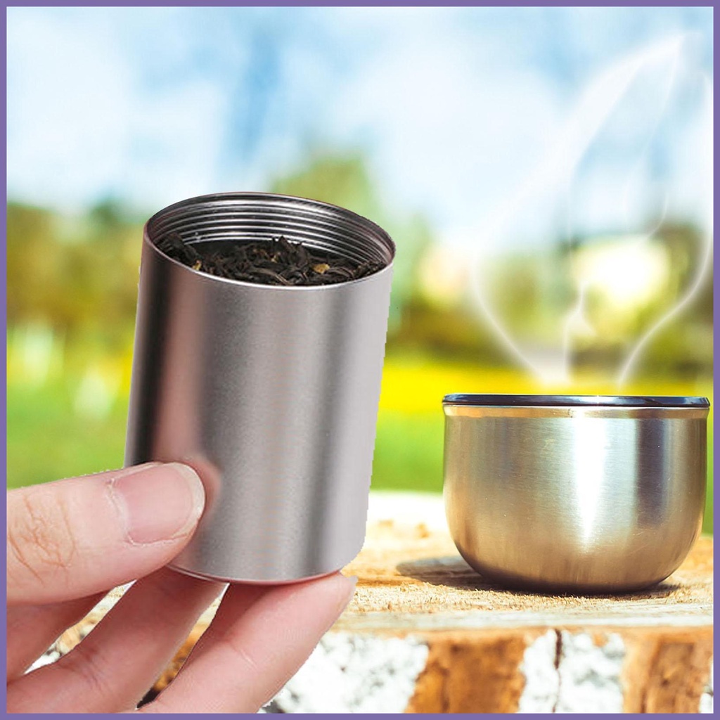 Metal Tube Container Airtight Canister Coffee Powder & Storage ...