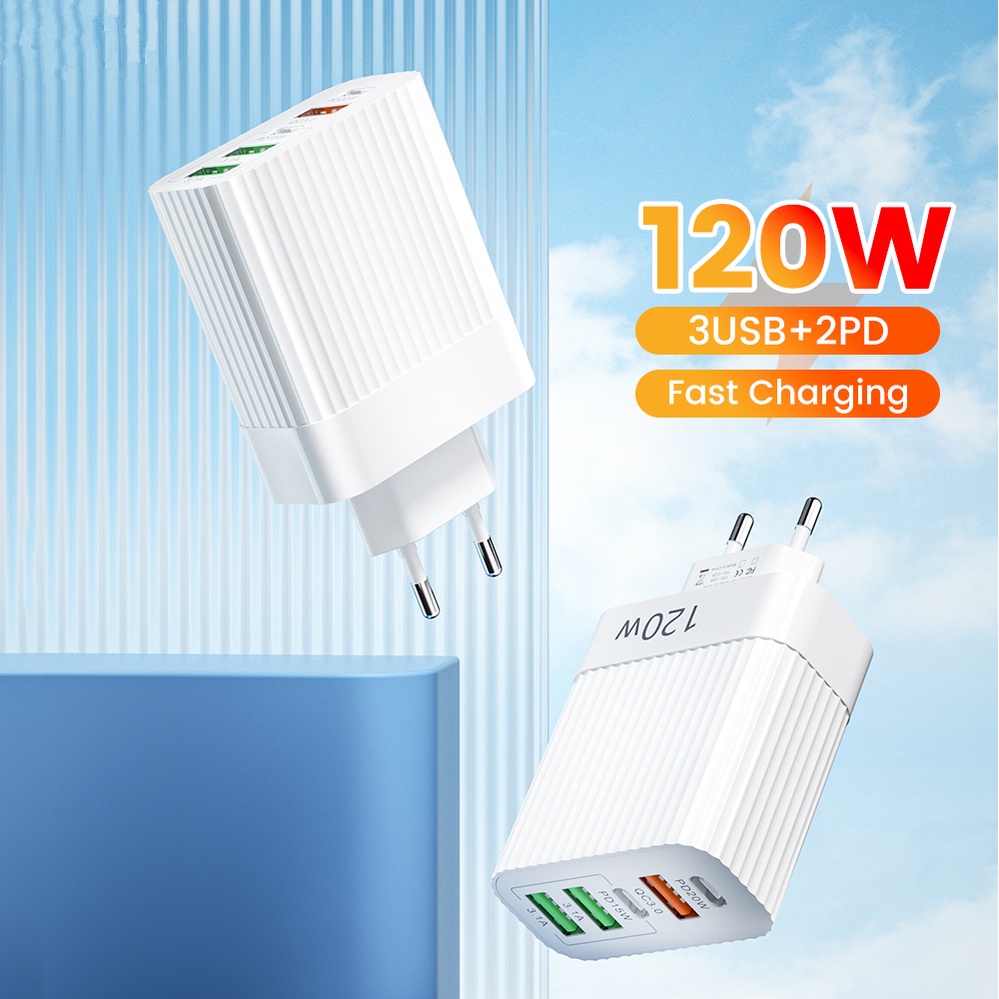 KAXOE 120W Fast Charger USB Type C PD Fast Charging Quick Charge 3.0 ...