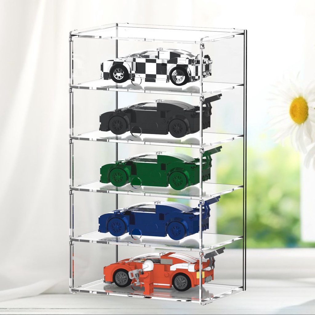 for 76900 Lego Speed Series Display Box Multi-Layer with Door Car Model ...