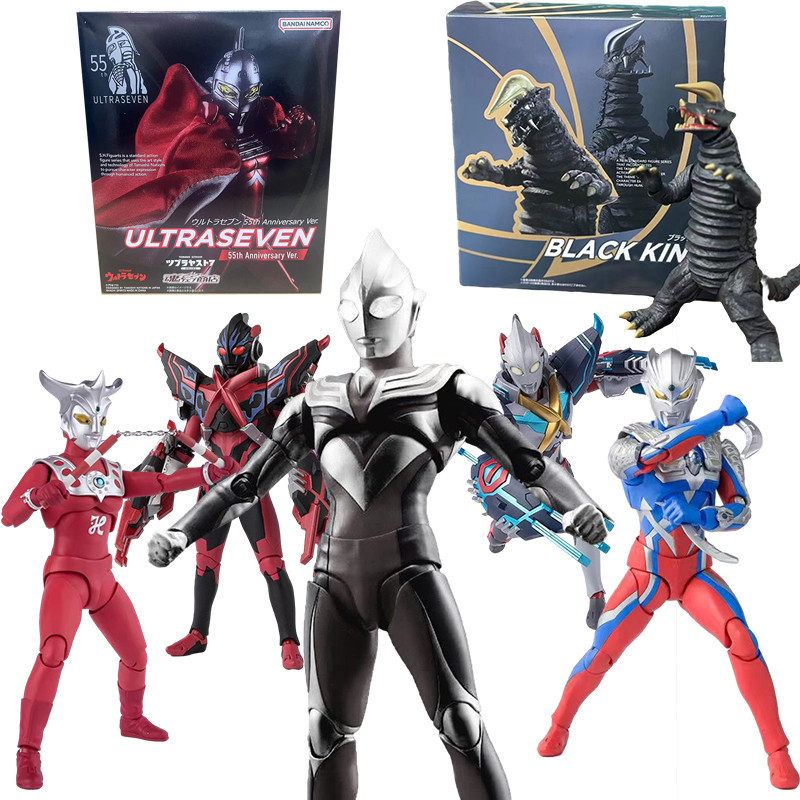 SHF Ultraman Action Figure Black King UltraSeven 55th Anniversary Ver ...