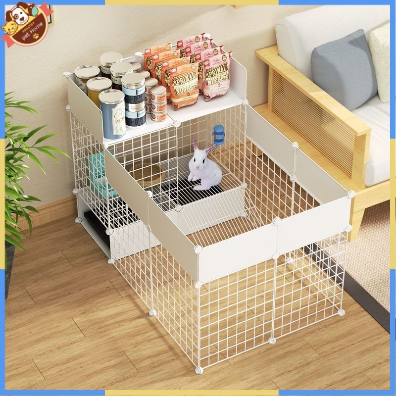 Rabbit Cage Villa Household Pet Cage Totoro Supplies Guinea Pig Cage ...