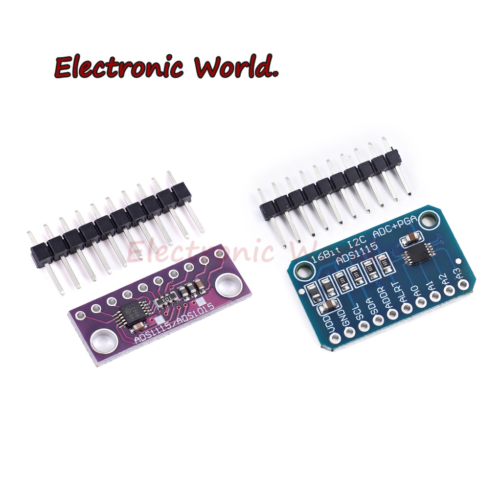 I2C ADS1115 16 Bit ADC 4 channel Module with Programmable Gain ...