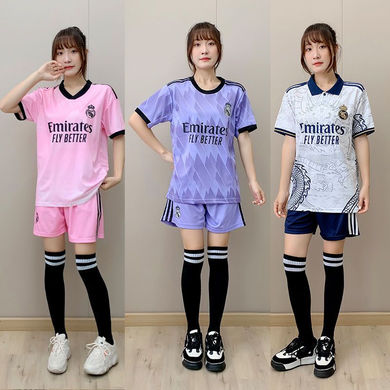 Football uniforms for women, loose suits, student sports training ...