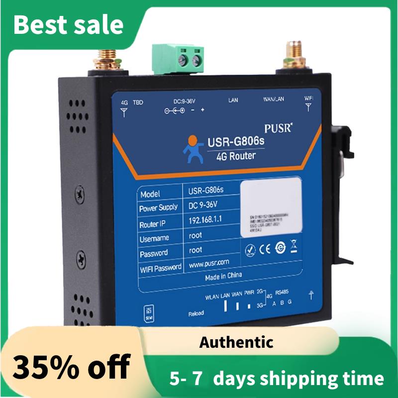 Pusr 1set Industrial 4g Lte Router Usr G806s Iot Device Serial Port Lan To 4g Wifi Converter 