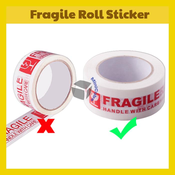 Fragile OPP Tape Roll Sticker Label | Shopee Singapore