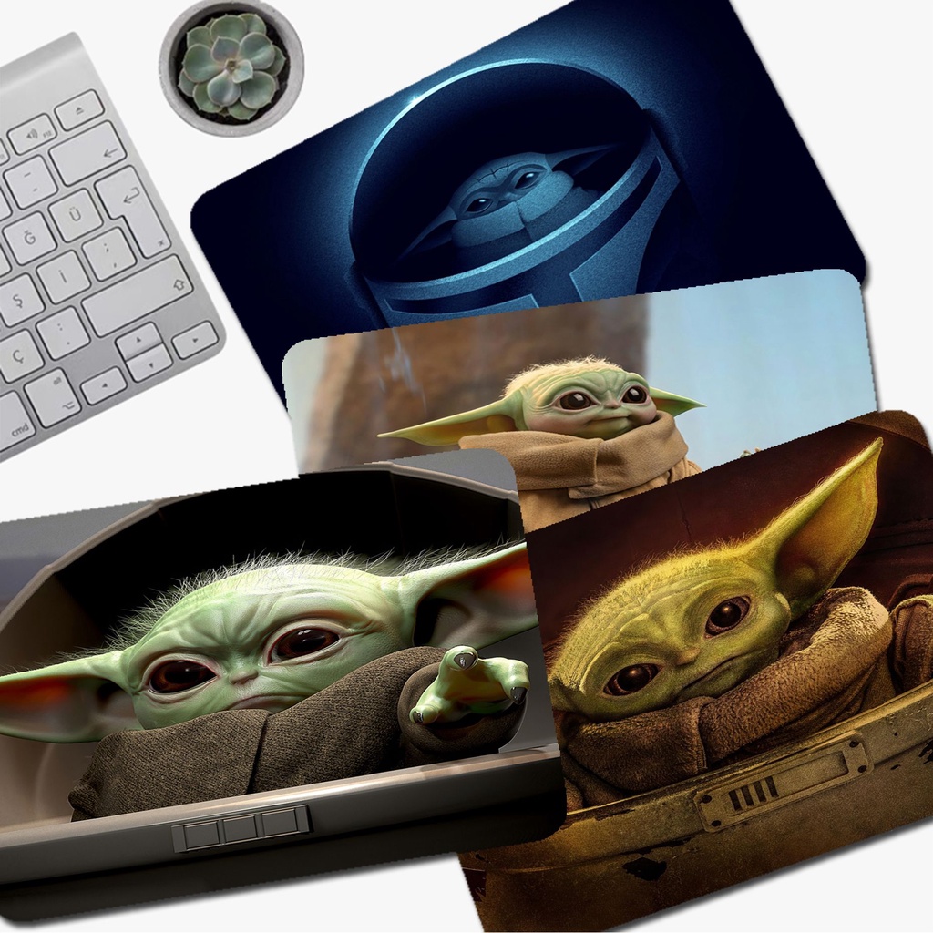 Disney Star Wars Master Baby Yoda Small Gaming Mouse Pad Gamer Desk Mat ...
