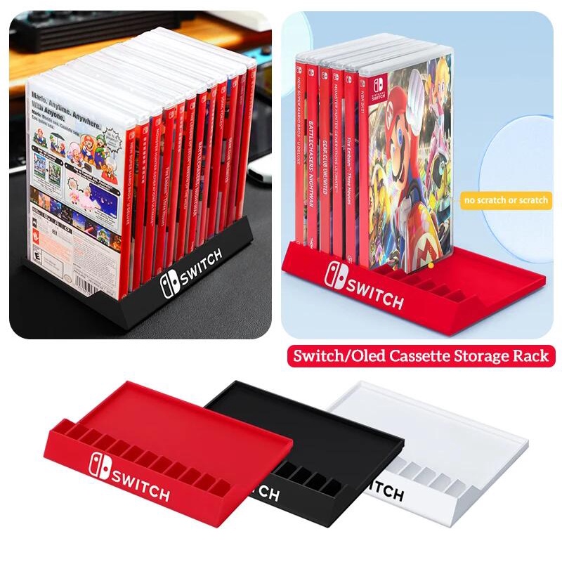 For Nintendo Switch OLED Desktop Card Box Holder Cassette Storage Rack ...