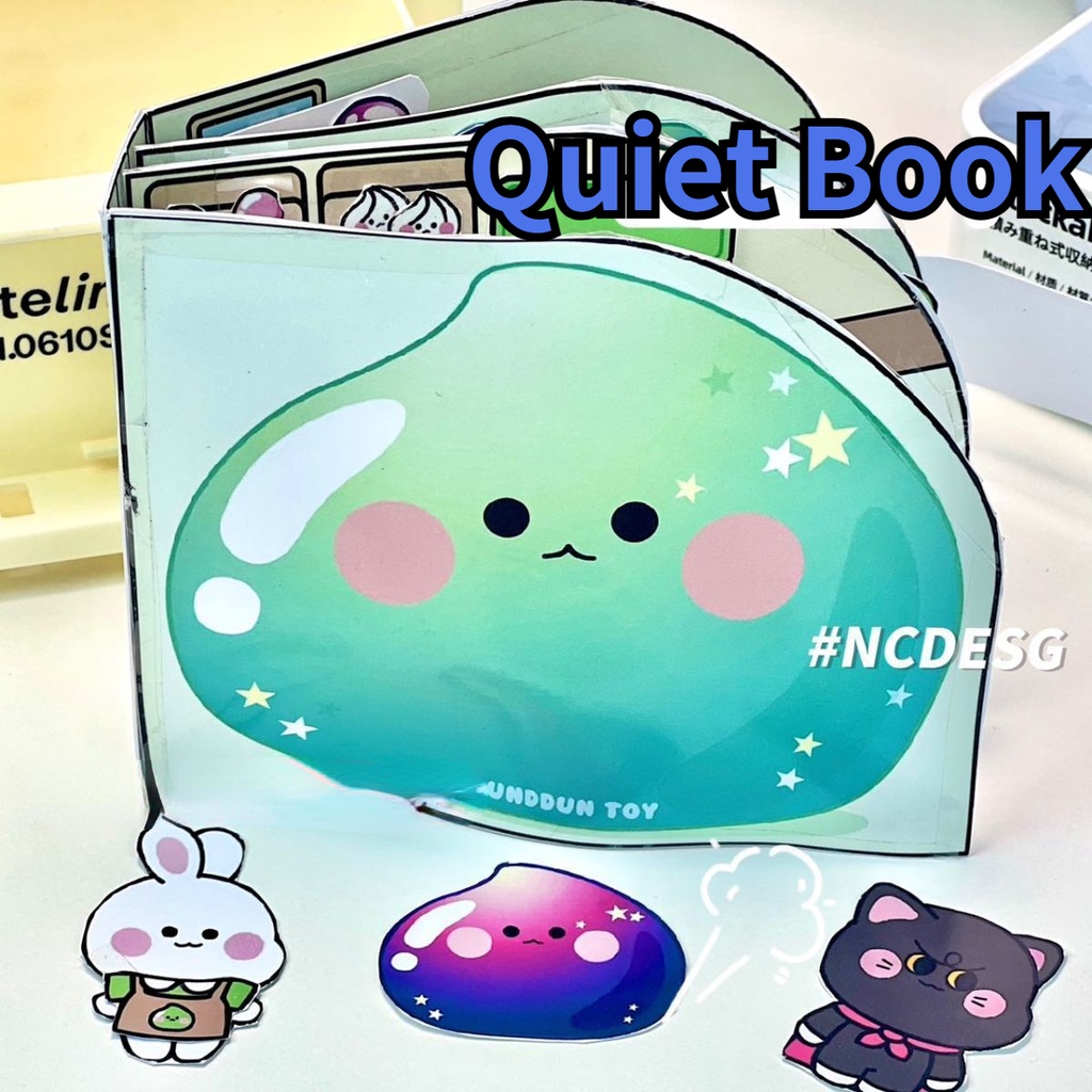 Cute Kuromi Castle Quiet Book Slime Aquarium Mini Doll House Fried ...