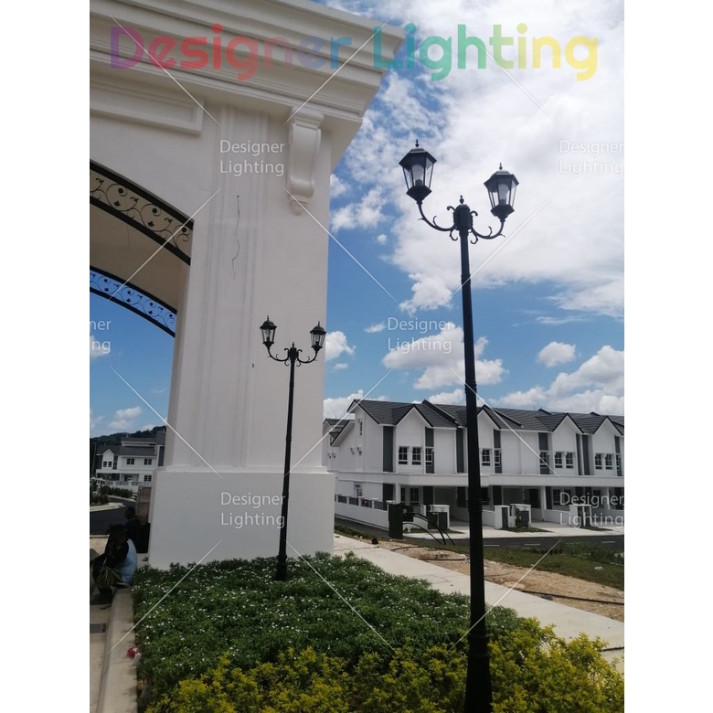 Outdoor High Pole Garden Lamp Lantern Light Lampu Tiang Tinggi ...