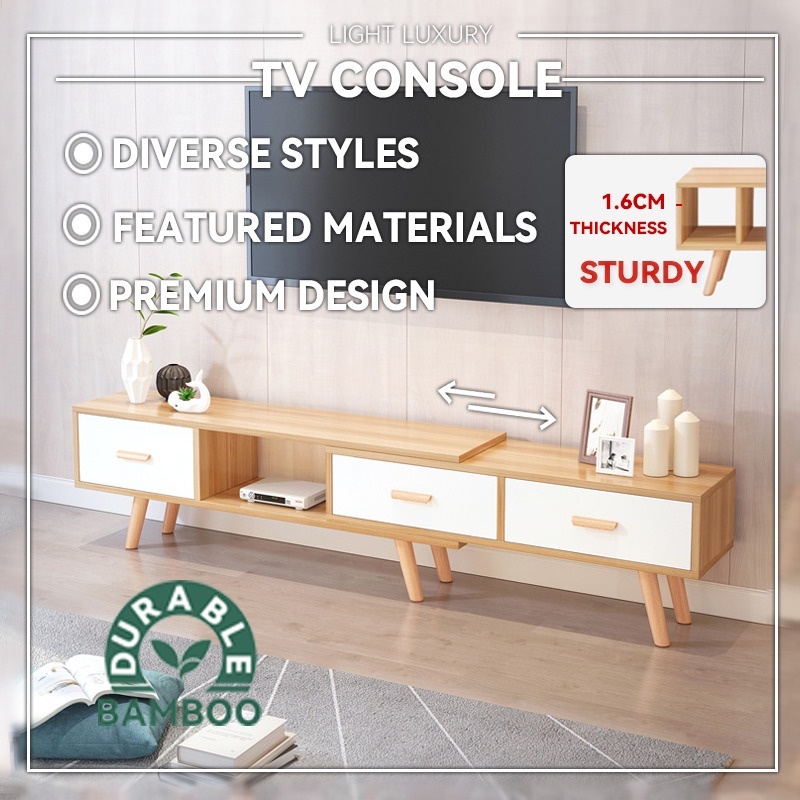 JF Telescopic Tv Console Living Room Simple Modern Tv Console Cabinet ...