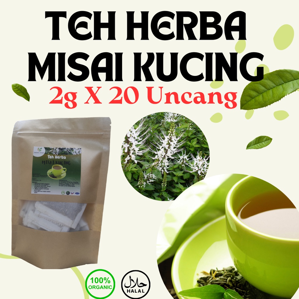 Natural Java Tea Leaves 20 Sachet | Orthosiphon aristatus Tea | Organic ...