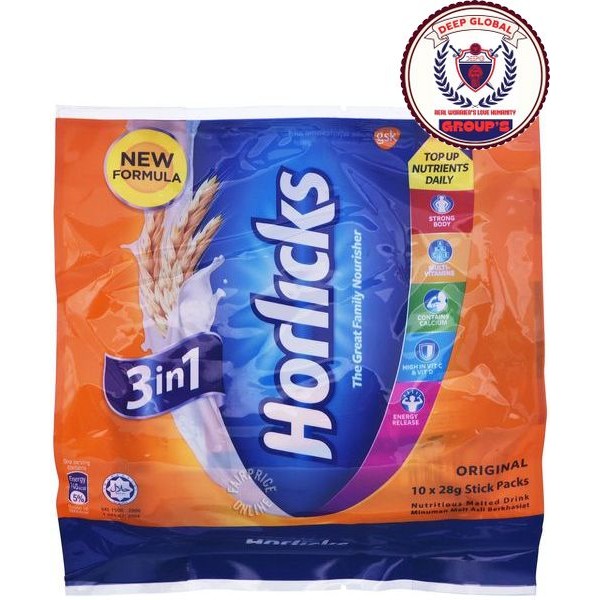 Horlicks 3 In 1 Instant Malted Original 10x28g | Shopee Singapore