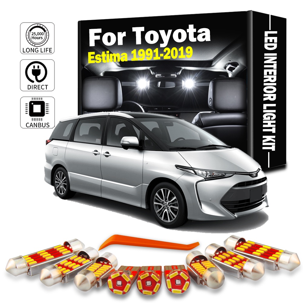 LED Interior Dome Map Light Bulb Kit For Toyota Estima MK1 MK2 MK3 I II ...