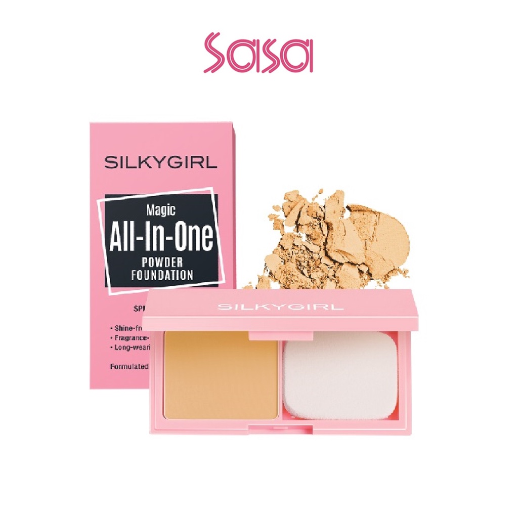 SILKY GIRL Magic All In One Powder Foundation - 05 Natural Tan (9g ...