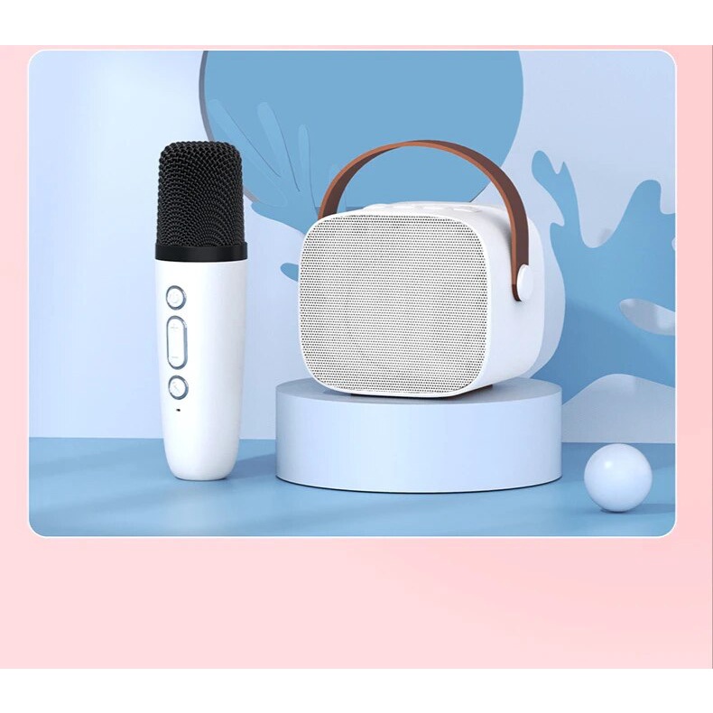 Mini Handheld Wireless Microphone Bluetooth Karaoke Speaker Woofer ...