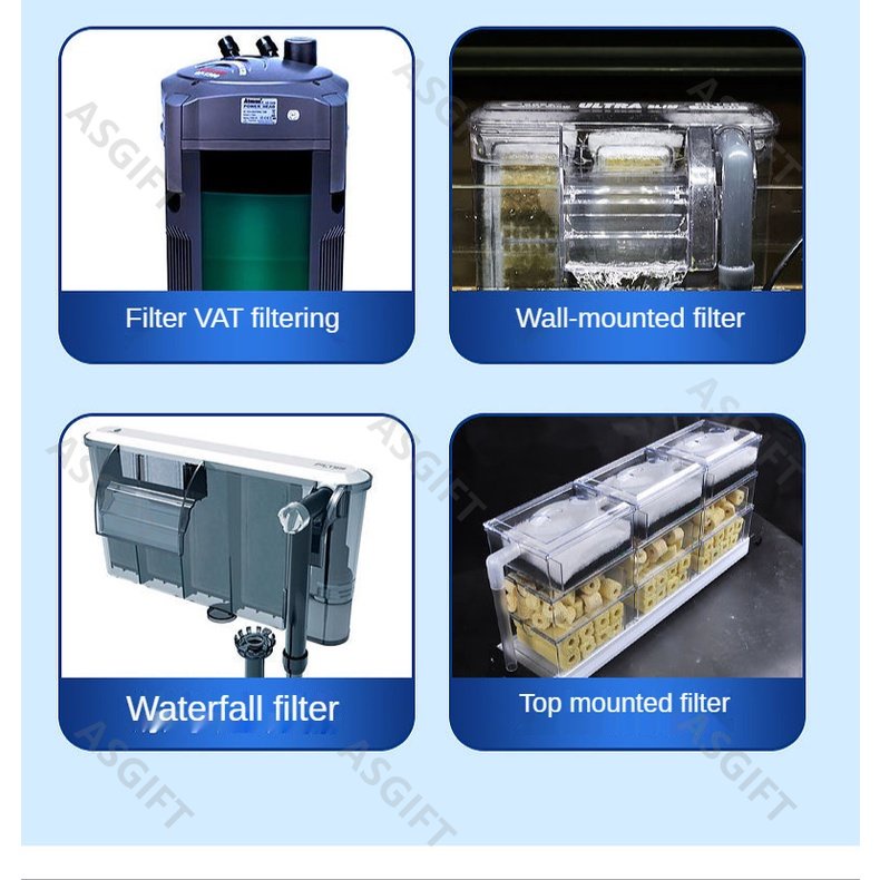 New 15D Reusable Aquarium Biochemical Filter Sponge Foam 15 Layer Fish ...