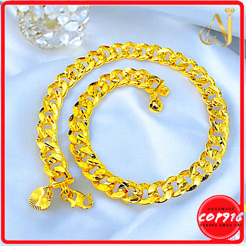 Anchor Thin Bracelet Cop916 Kinds Of gold Chain Korean gold plate by ...