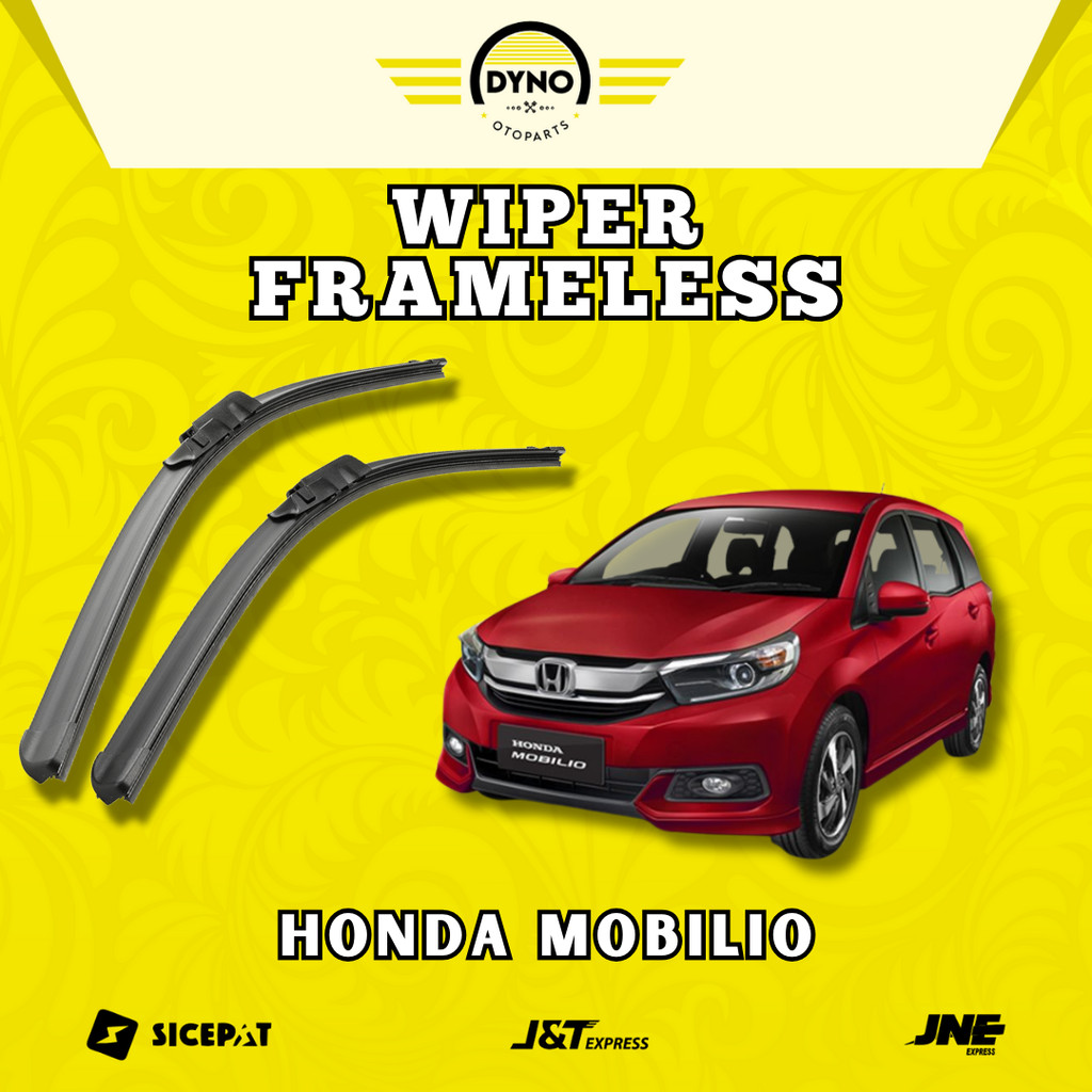 1 SET (2 PCS) Car Wiper - Honda Mobilio - Frameless Soft Model Without ...