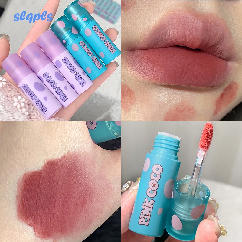 Pink coco Soft Matte Lipstick Gentle Lip Glaze Lip Mud No Makeup ...