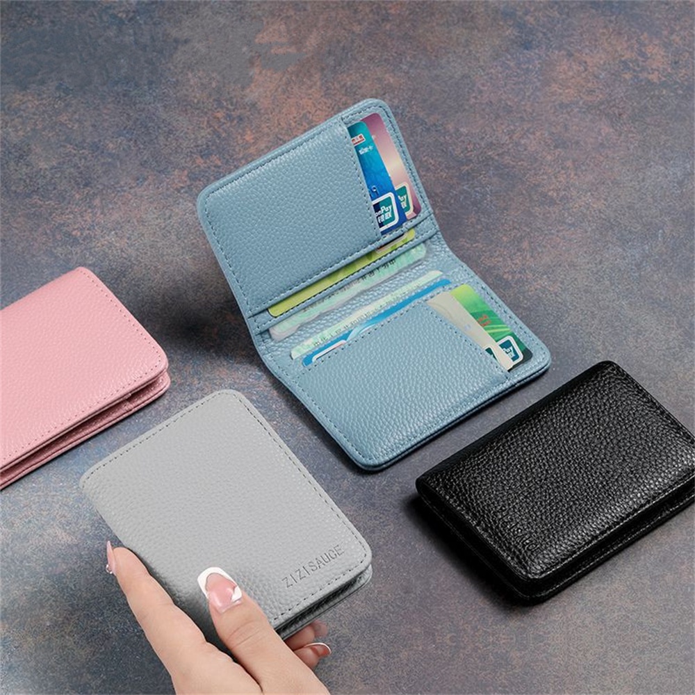 New Super Slim Soft Wallet PU Leather Mini Credit Card Wallet Purse ...