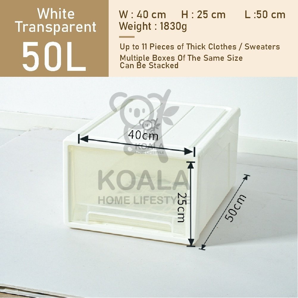 🇸🇬Koala Home🔥Storage Drawers Box Stackable Storage Chest Drawers Box ...