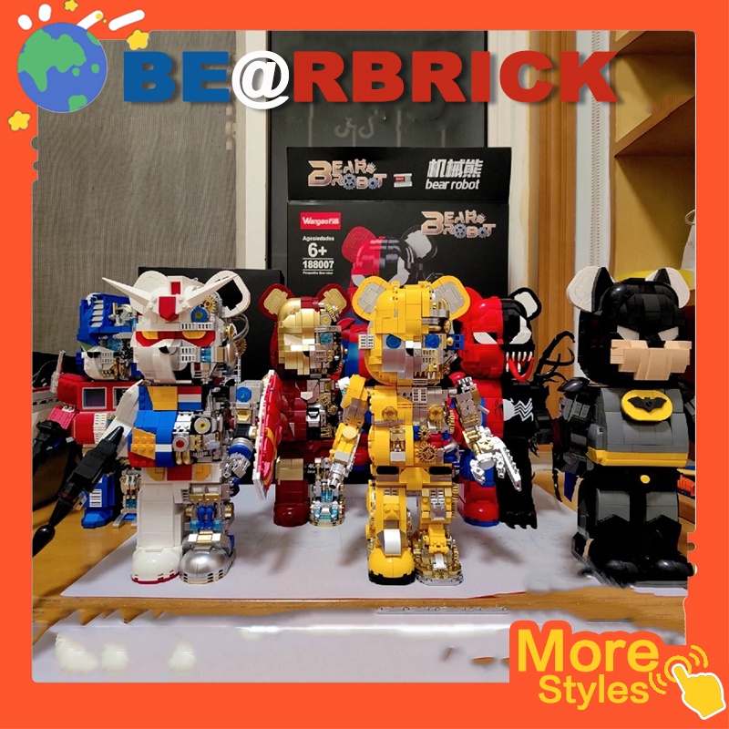 bearbrick building blocks Avengers nano block Gundam figure iron Man ...