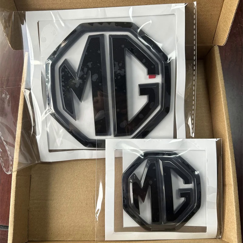 【MG4 MuLan】For MG4 EV Car Black Varnished Logo Replacement ABS ...