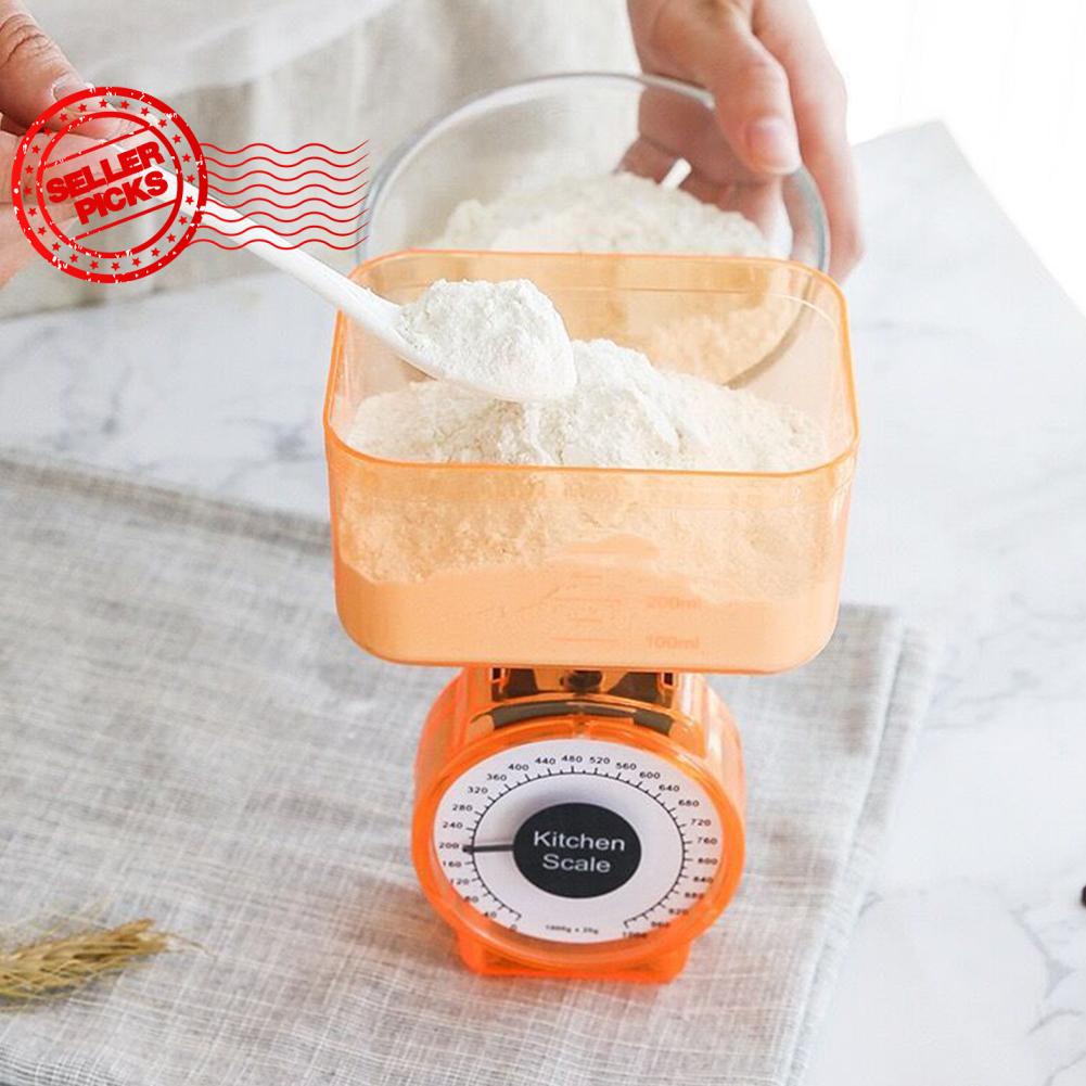 Mechanical Kitchen Scale Plastic Gram Weighing Cookware Scale Random ...