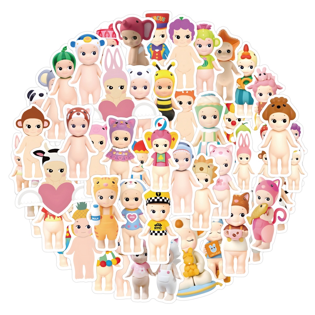 50 Pcs Cute Japan Sonny Angel Dolls Waterproof Pvc Stickers 2