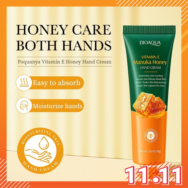 MAY BIOAQUA Vitamin E Manuka Honey Hand Cream Hydrating Moisturizing Hand Cream 30g | Shopee ...
