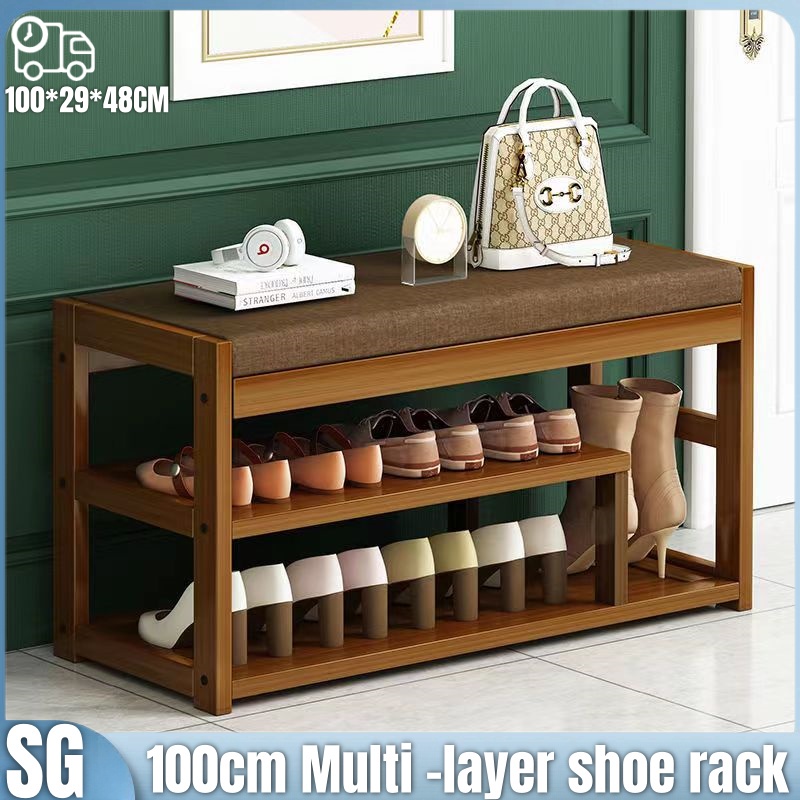 [Fast Delivery] Bamboo Shoe Rack Multi-layer Household Entry Shoe Rack ...