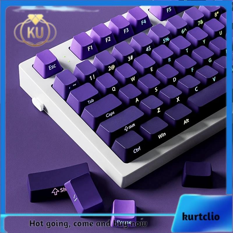 [kurtclio.sg]Gradient Double Shot PBT Keycap Backlit Keycap 130 Key ...
