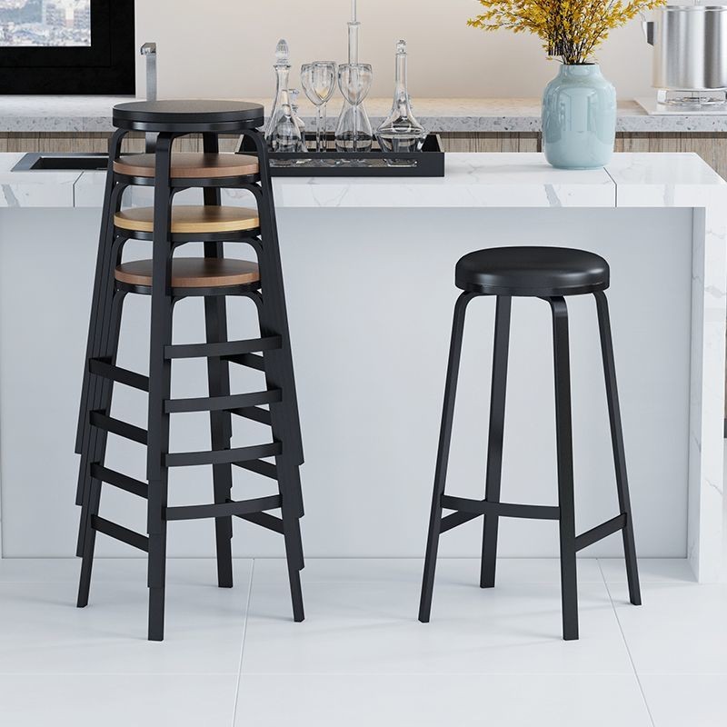 Stainless Steel Outdoor Bar Stool Modern Simple Home High Stool Bar ...