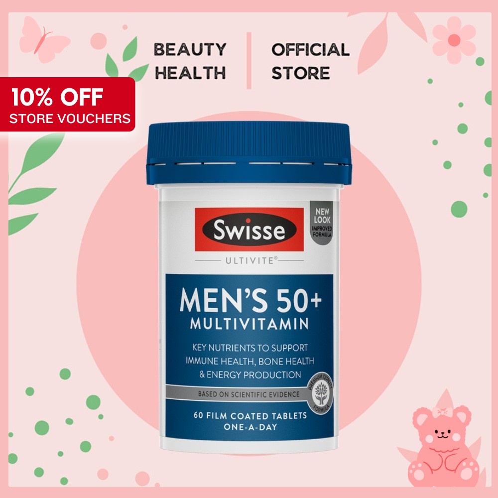 Swisse Men's Ultivite 50+ Multivitamins 90 Tablets | Shopee Singapore