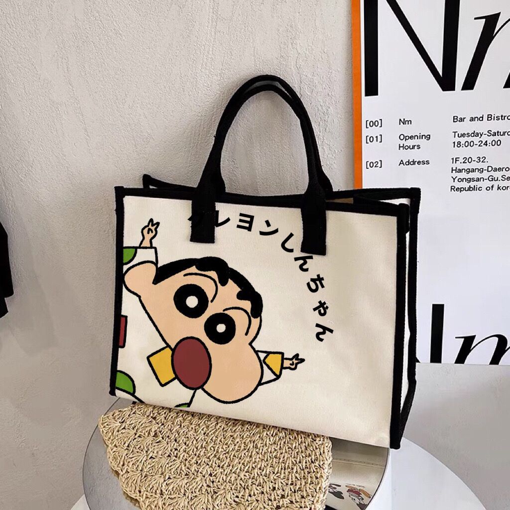 Cartoon Cartoon Crayon Shin-Chan Canvas Bag New Style All-Match ...
