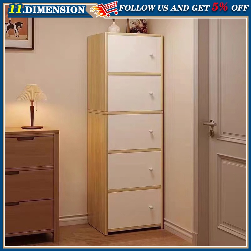 Wooden Storage Cabinet With Door Bedroom & Living Room Side Cabinet ...
