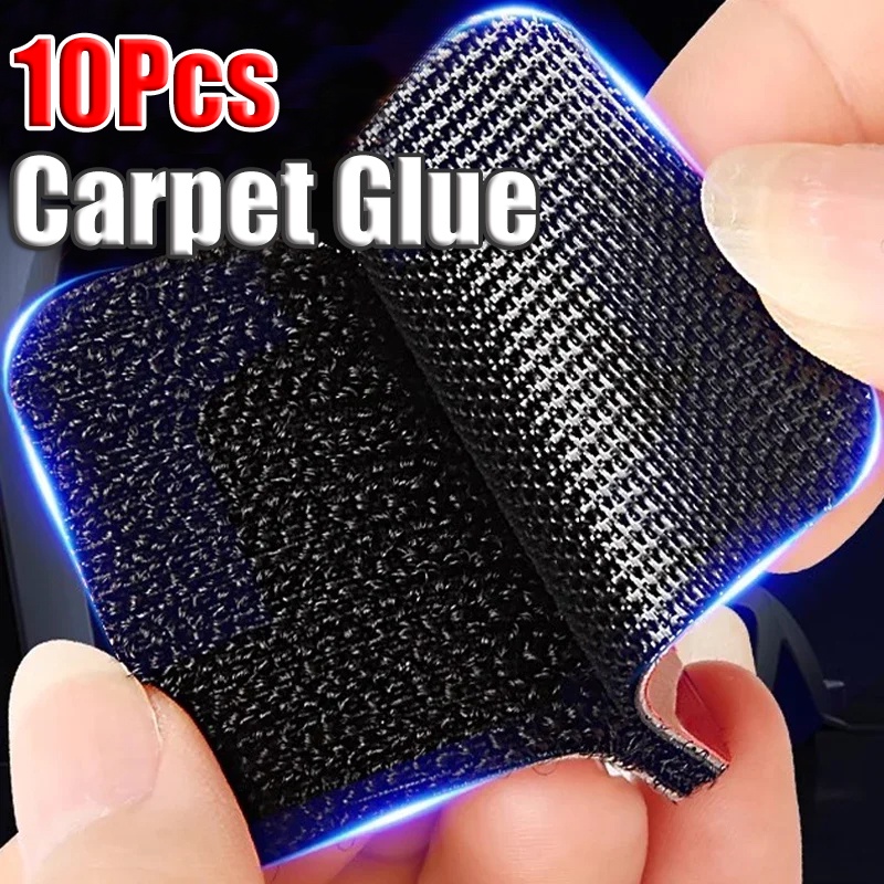 10Pairs Self Adhesive Fastener Car Carpet Tape Universal Floor Mat ...